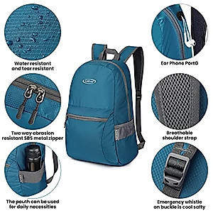G4Free 20L Lightweight Packable Backpack Travel Hiking Daypack Foldable Backpack for Men Women