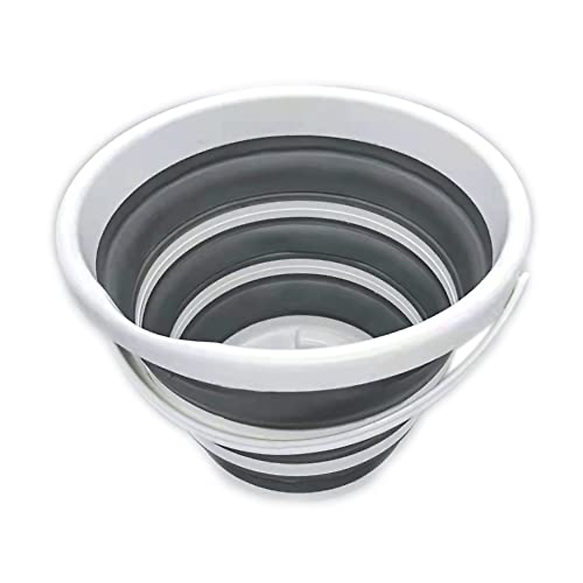 Multifunctional Collapsible Water Bucket, Space Saving, Lightweight Collapsible Water Container 2.6 gallons (10 liters), Suitable for Family Life, Camping, car wash