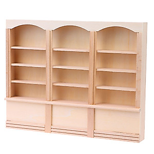 1:12 Dollhouse Mini Bookcase Display Shelf Bookshelf Locker Doll House Decor Dollhouse Furniture Accessories