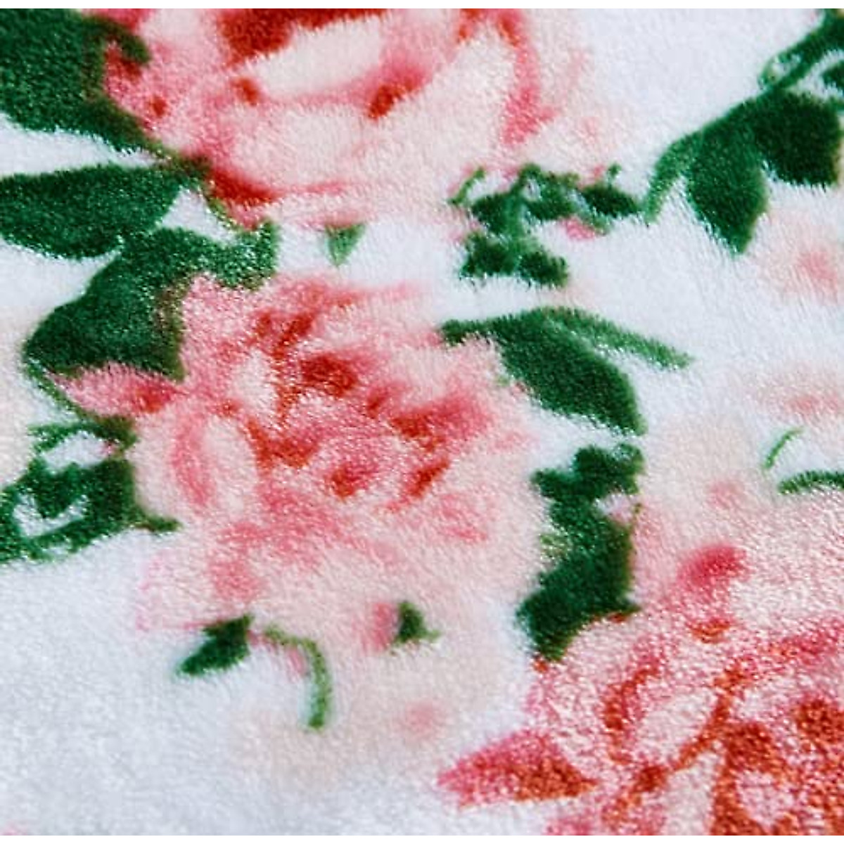 Betsey Johnson Home | Plush Collection | Throw - Ultra-Soft & Cozy Fleece, Lightweight & Luxuriously Warm, Perfect for Bed or Couch, Blooming Roses 50 x 70