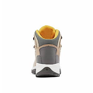 Columbia womens Newton Ridge Plus Waterproof Amped Boot Hiking Shoe, Oxford Tan/Dusty Green, 7 Wide US
