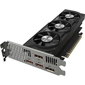 Gigabyte NVIDIA GeForce RTX 4060 OC Low Profile Graphics Card - 8GB GDDR6, 128-bit, PCI-E 4.0, 2475MHz Core Clock, 2X DP 1.4, 2X HDMI 2.1a, NVIDIA DLSS 3 - GV-N4060OC-8GL