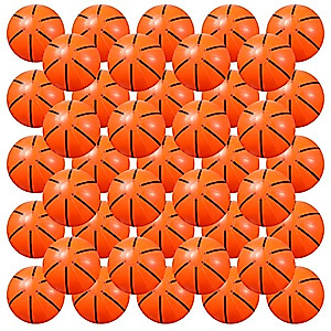 Yunsailing 50 Pcs Mini Beach Balls Bulk, 4.3 Inch Mini Inflatable Beach Ball, Basketballs Beach Toys Pool Toys for Hawaiian Party Decorations Summer Theme Party Favor for Pool Games Water Games