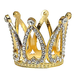 6 Pcs Crown Cake Topper Crown Tiara Queen Crown Princess Headpiece Cake Decoration for Women Lady Girl Bridal Wedding Royal Themed Baby Shower Decorations Birthday Party (Set A)