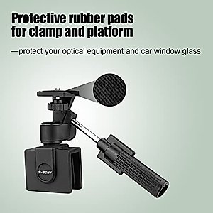 SVBONY SV126 Car Window Mount Adjustable Vehicle Clamp Mount Compact for Spotting Scope Monocular Binocular Telescope SLR Camera with Mounting Thread