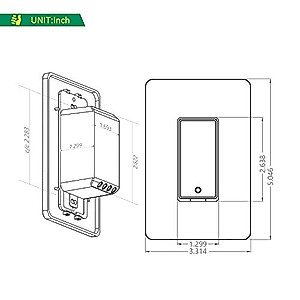 3 Way Smart Switch by Martin Jerry, Voice Control via Alexa, Smart Light Switch Works with Google Home, 2.4G WiFi, No Hub, Works with Traditional 3-Way 4-Way Light Switch