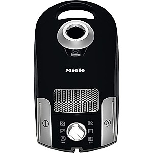 Miele Compact C1 Turbo Team Bagged Canister Vacuum, Obsidian Black