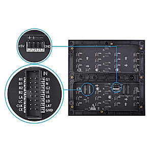 xicoolee 4096 RGB Full-Color LED Matrix Panel Display 64×64 Pixels for Raspberry Pi 3mm Pitch with 2 HUB75 Interface
