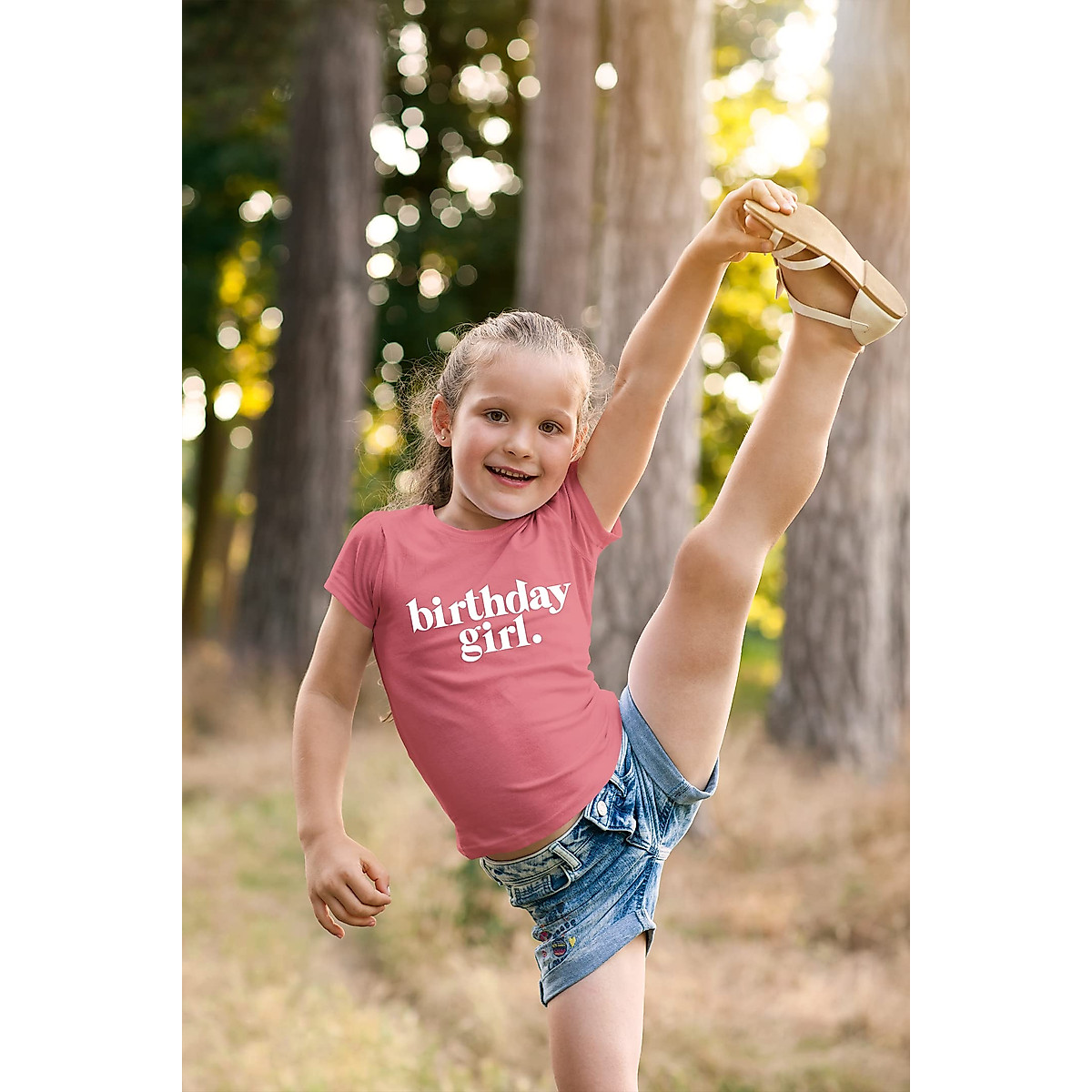 Birthday Girl Shirt Outfit Year Old Kids for Toddler 1st 2nd 3rd 4th 5th 6th 7th (Mauve, 12 Months)