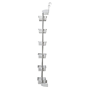 Household Essentials White 6-Tier Basket Over-The-Door Organizer
