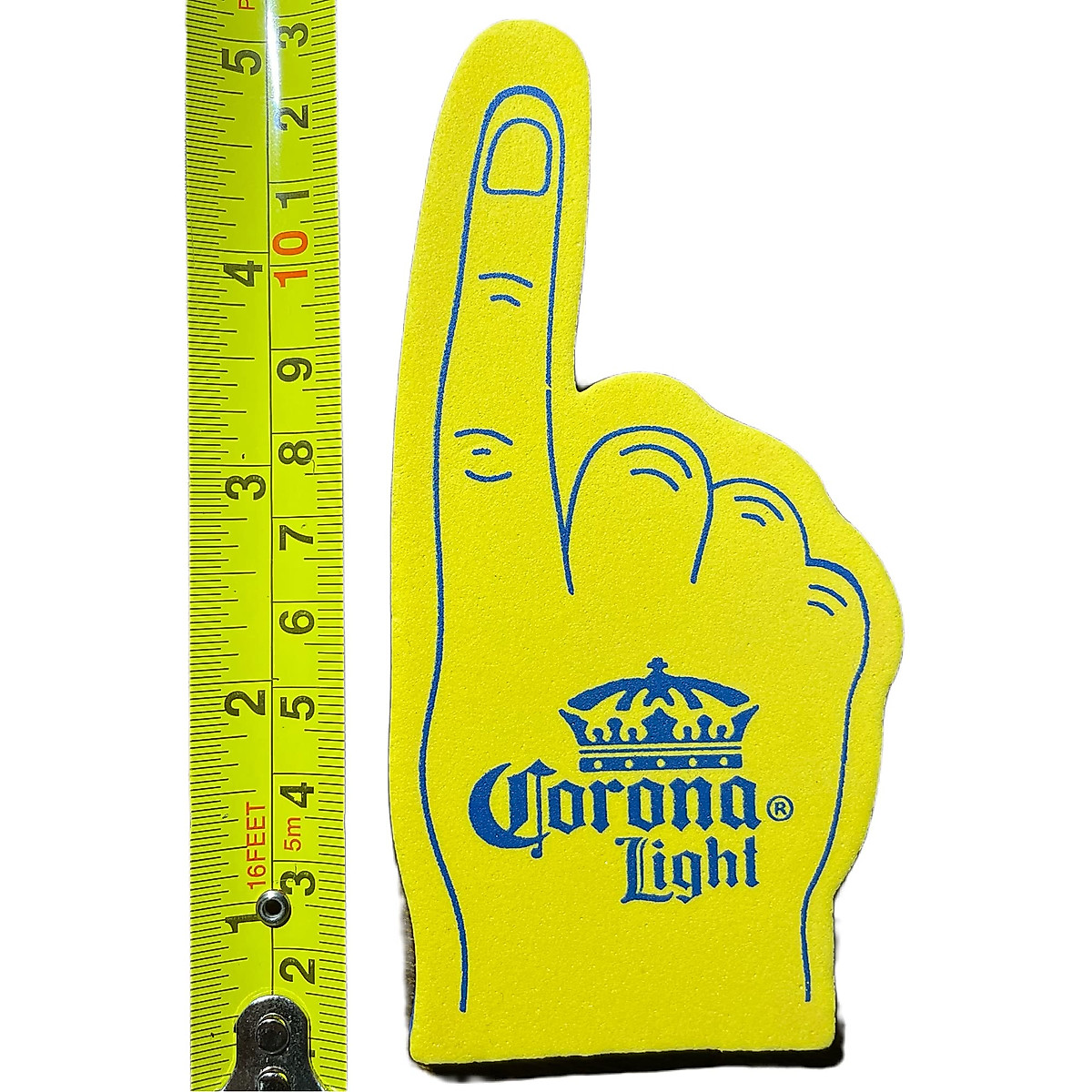 Corona Light Mini Foam Finger | Two Sided | 5" Long