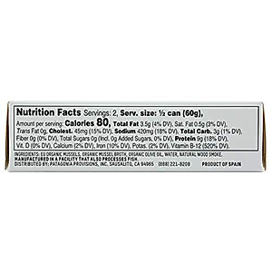 PATAGONIA PROVISIONS Smoked Mussels, 4.2 OZ