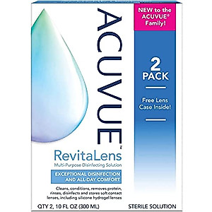 Accuvue RevitaLens Multi-Purpose Disinfecting Solution 12 oz (Pack of 2) - New Version