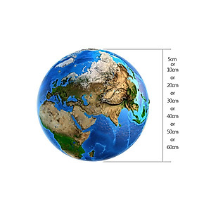 Guansen New Luminous Blue Earth Cartoon DIY 3D Wall Stickers for Kids Rooms Wall Sticker Home Decor Living Room Glow in The Dark Stars