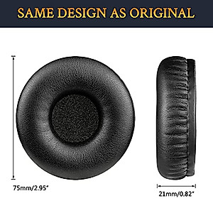 SOULWIT Protein Leather Earpads Replacement for Sony MDR-XB450, XB550, XB650 Headphones, Ear Pads Cushions for MDRXB450, XB450AP, XB550AP, XB650BT Headset