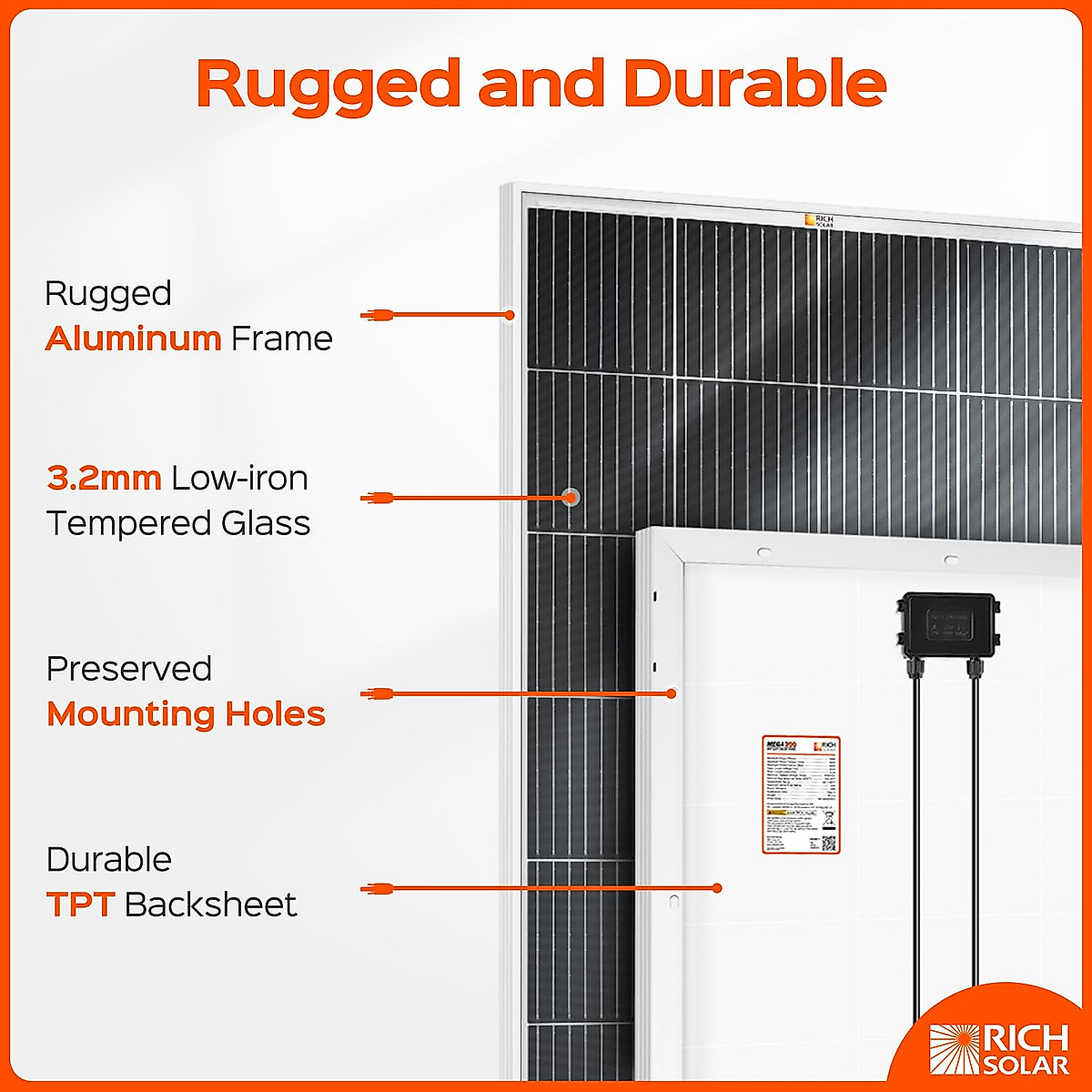 RICH SOLAR 400 Watt 12V Solar Kit Contains 2 high Efficiency 200W Monocrystalline Panels with 9 busbars and Our 40A MPPT Controller