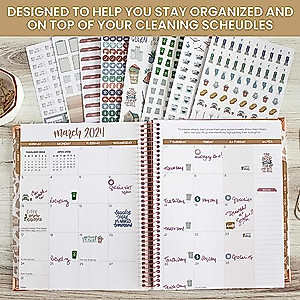 bloom daily planners Household Chores Planner Stickers -Essential Variety Pack for Home Productivity - To-Dos, Errands, Seasonal Tasks - 8 Sheets / 736 Stickers - Illustrated Icons & Quotes for Planning & Organization