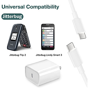 LiliBin USB C Wall AC Charger Adapter Cable Compatible with New Beats Flex and Beats Studio Buds Wireless Earbuds USB C Charger Cord White 5FT