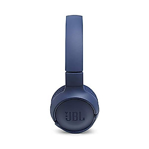 JBL TUNE 500BT - On-Ear Wireless Bluetooth Headphone - Blue (Renewed)