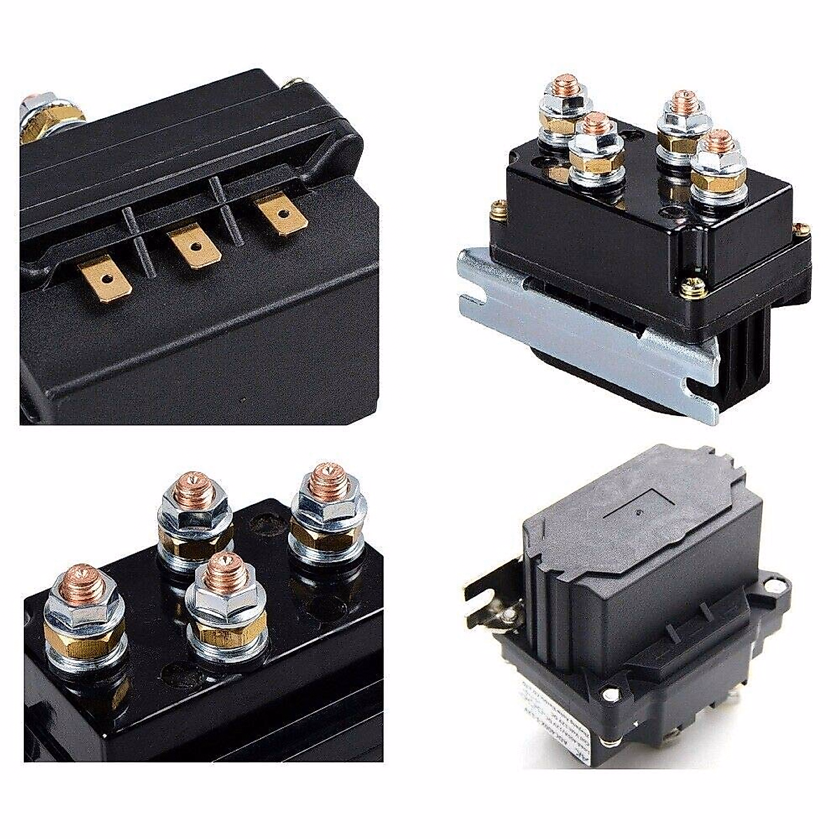 12V 500A Winch Solenoid Relay w/ 2-pk Remote Control for 6000lb to 12000lb Winch