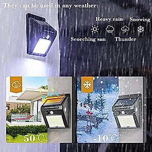 SunKite Solar Lights Outdoor 4 Pack IP65 Waterproof Solar Motion Sensor Solar Security Wall Lights Path Lights with 30 LED for Garden Patio Yard Deck Garage Fence Pool