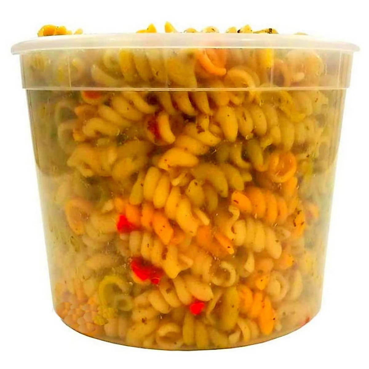 PACTOGO 64 oz (1/2 Gallon) Heavy Duty Round Plastic Deli Soup Containers with Lids, For Meal Prep Containers | BPA Free | Stackable | Leakproof | Microwave/Dishwasher/Freezer Safe (Pack of 5 Sets)