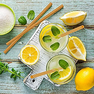 5 Inch Short Biodegradable Cocktail Straws 200 pcs Compostable Cocktail Stirrers Straws Made from 100% Sugarcane Fiber A Eco- Friendly Sturdy Drinking Straws for Hot and Cold Drinks Not Foggy