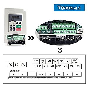 RATTMMOTOR CNC Spindle Motor Kit 220V, 2.2KW Air Cooled Spindle Motor Square Spindle Motor ER20+2.2KW VFD Inverter 220V Variable Frequency Drive Single to 3 Phase Converter for CNC Router Machine