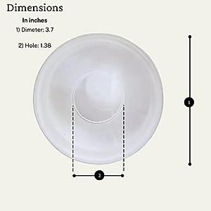 Breast Shells Milk Collector Saver for Breastfeeding with Travel Bag | Set of 4 | for Sore or Cracked Nipples | Breastmilk Catcher | Breast Feeding Essentials | 4 Pack Nursing Shell to Collect Milk