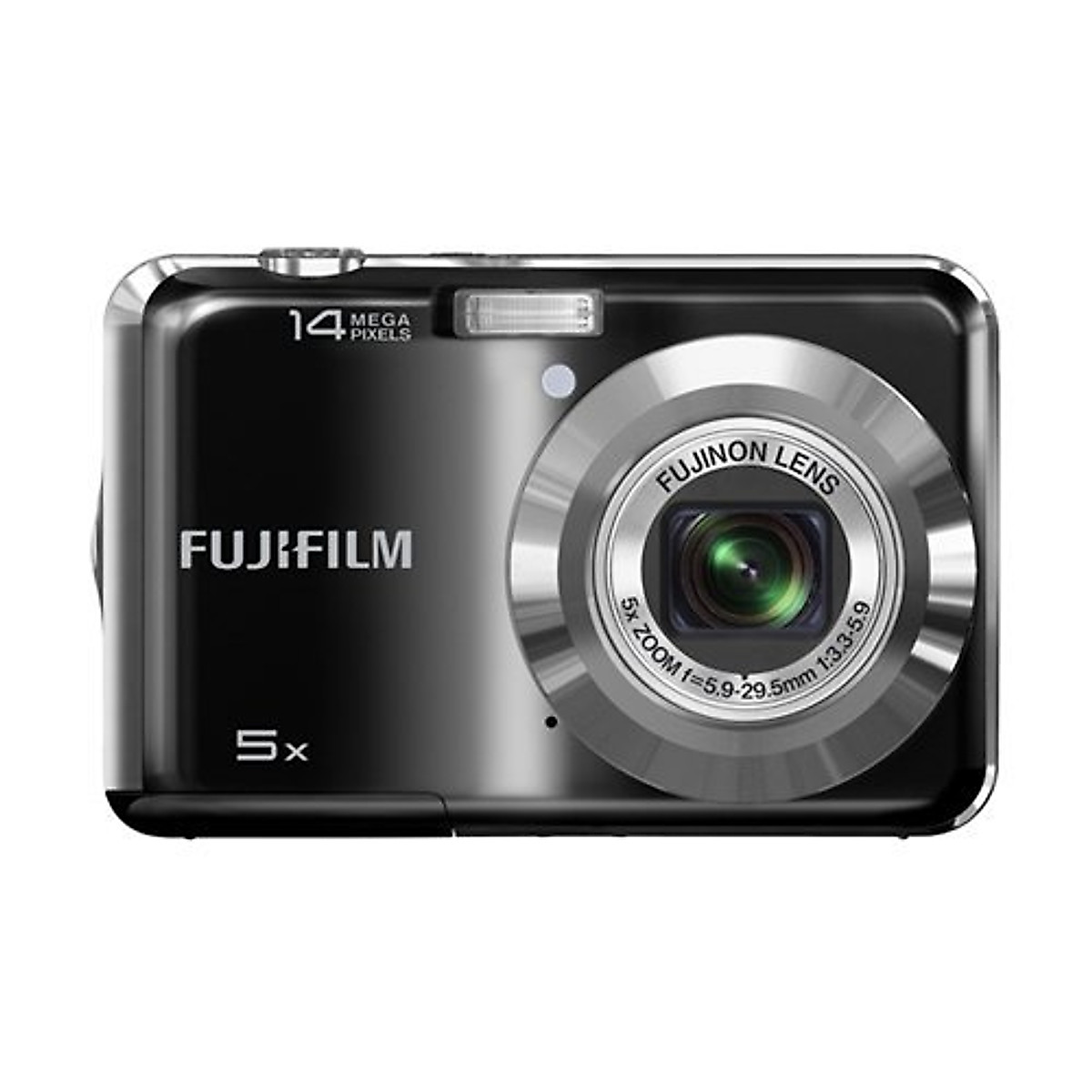 Fujifilm FinePix AX300 14 MP Digital Camera with Fujinon 5x Wide Angle Optical Zoom Lens (Black) (OLD MODEL)