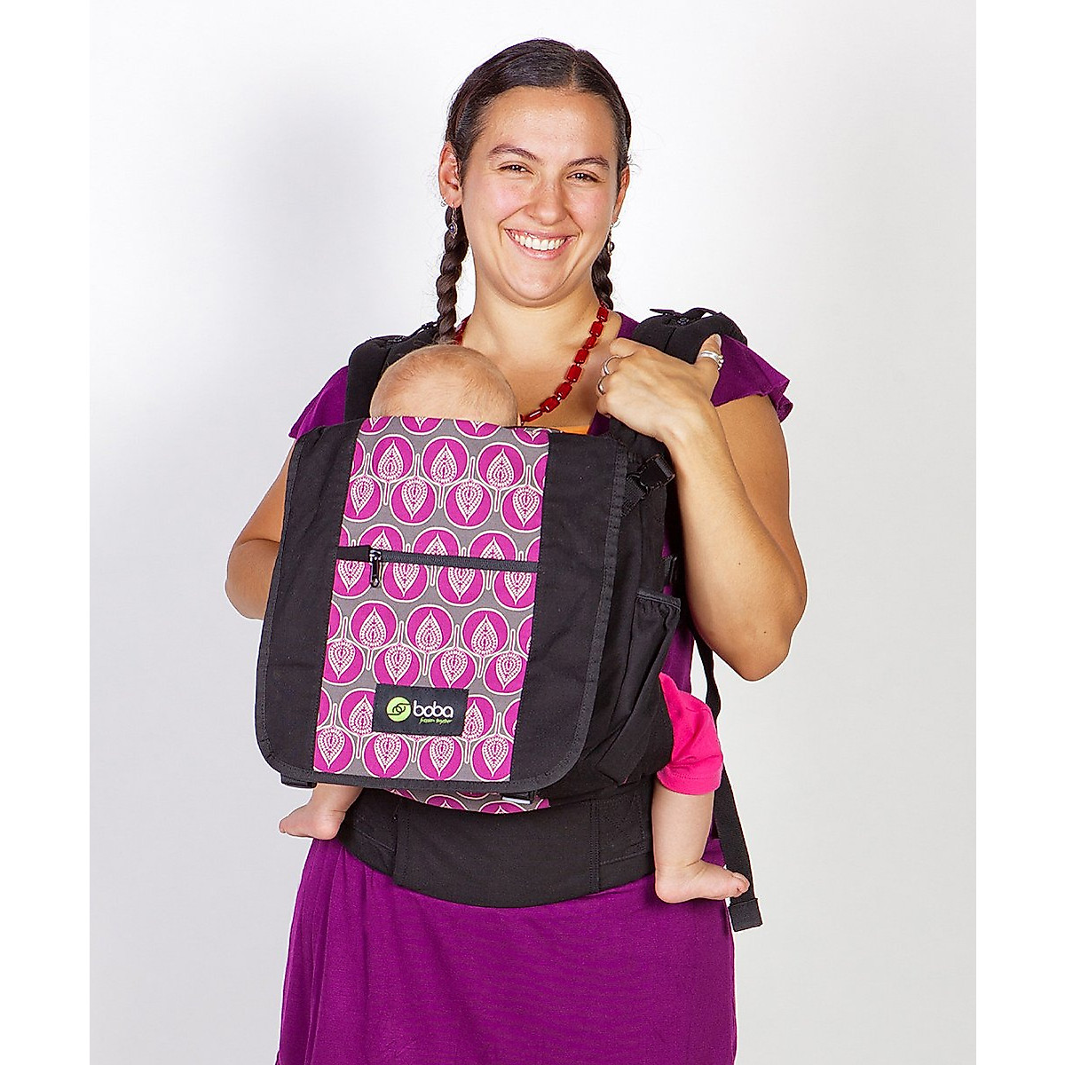 Boba Pack Shoulder Style Diaper Bag Can Attach to New Boba 3g and 4g Carriers Lila