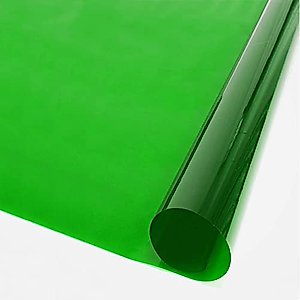 Selens 15.8X19.7inch/40X50cm Gels Color Filter Paper Correction Gel Lighting Filter for Photo Studio Light Red Head Light Strobe Flashlight Green