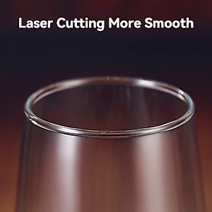 jessie Wine Glass Handmade Painted Enamel Flower Gin Glass Wine Glass Birthday Mothers Day Gifts (Blue *2+gift box)