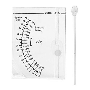 Salinity Tester, Aquarium Salinity Tester Seawater Salt Meter Fish Tank Salinity Measuring Device for Fish Tank Pond Saltwater Water