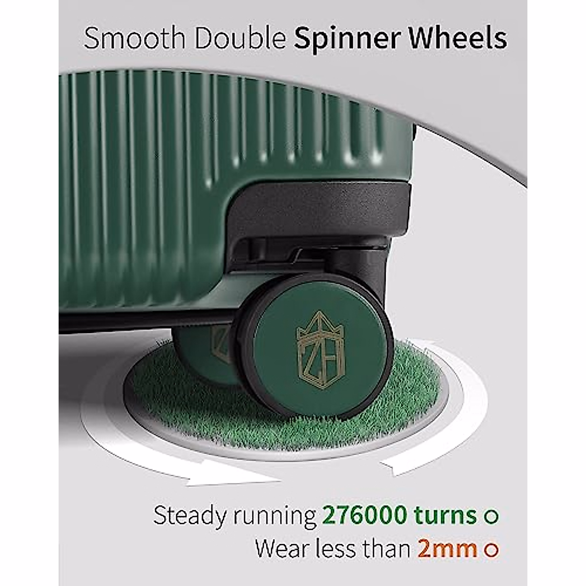 Zitahli Luggage Sets 3 Piece, All Expandable Suitcase Set, PC Hard Case Luggage with TSA Lock Spinner Wheels YKK Zippers, 20in 24in 28in (Green)