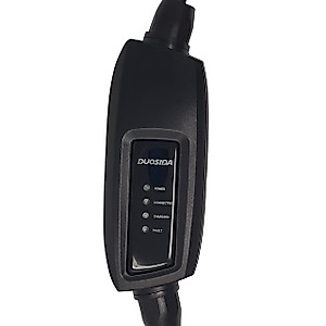 Duosida Level 1+2 EV Charger(120-240V,16A,25ft) Portable EVSE Home Electric Vehicle Charging Station Universal