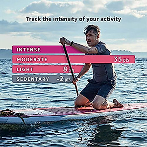 Amazon Halo View fitness tracker, with color display for at-a-glance access to heart rate, activity, and sleep tracking – Active Black – Medium/Large