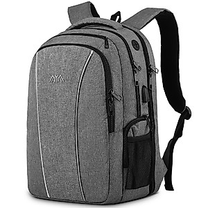 YAMTION Backpack for School College Work Business Office,Slim Bookbag Computer Tech Backpack with USB for Men Women Teen Boys Girls,Travel TSA Approved