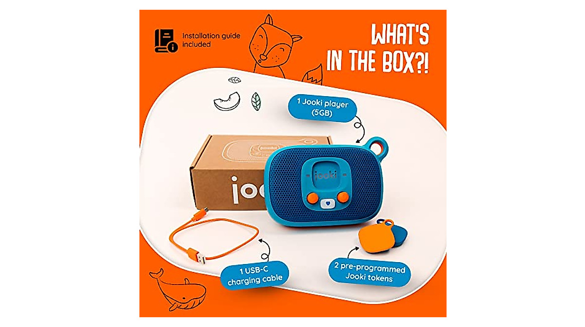 Jooki Kids Music Player Bundle - Portable Screen-Free Audio Entertainment