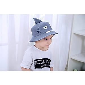 Kids Toddler Baby Floppy Sun Hat for Boy Girl Breathable Animal Bucket Summer Cap UPF 50+ Protection
