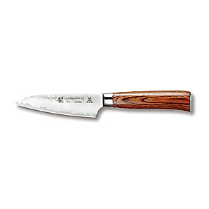 Tamahagane San Tsubame Wood SNH-1109-3 1/2 inch, 90mm Paring Knife