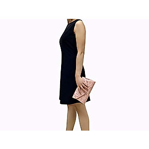 CHARMING TAILOR Classic Lace Clutch Purse Formal Handbag Evening Bag for Prom/Wedding (Pink)