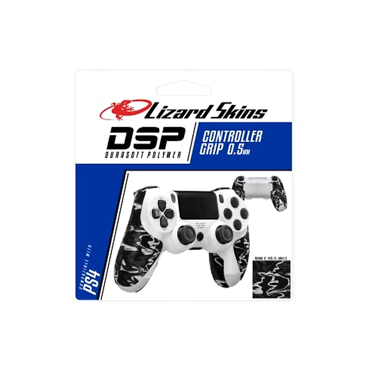 Lizard Skins DSP Controller Grip for PS4 Controllers – PS4 Gaming Grip - Playstation 4 Compatible Grip 0.5mm Thickness - PRE Cut Pieces - Easy to Install – 10 Colors (Black Camo)
