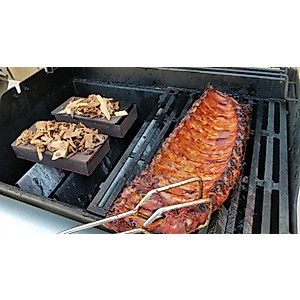 Western Wood 8 Pack Smoker Chips Variety Pack 180 cu in Bags - Apple, Cherry, Pecan, Peach, Post Oak, Hickory, Mesquite, and Maple for BBQ Enthusiasts