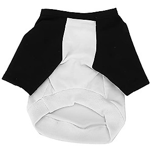 Dogs Bodysuit, Pets Clothes Suit Pet T Shirt Breathable Dogs Clothings for Small and Medium Puppy(Black, L)