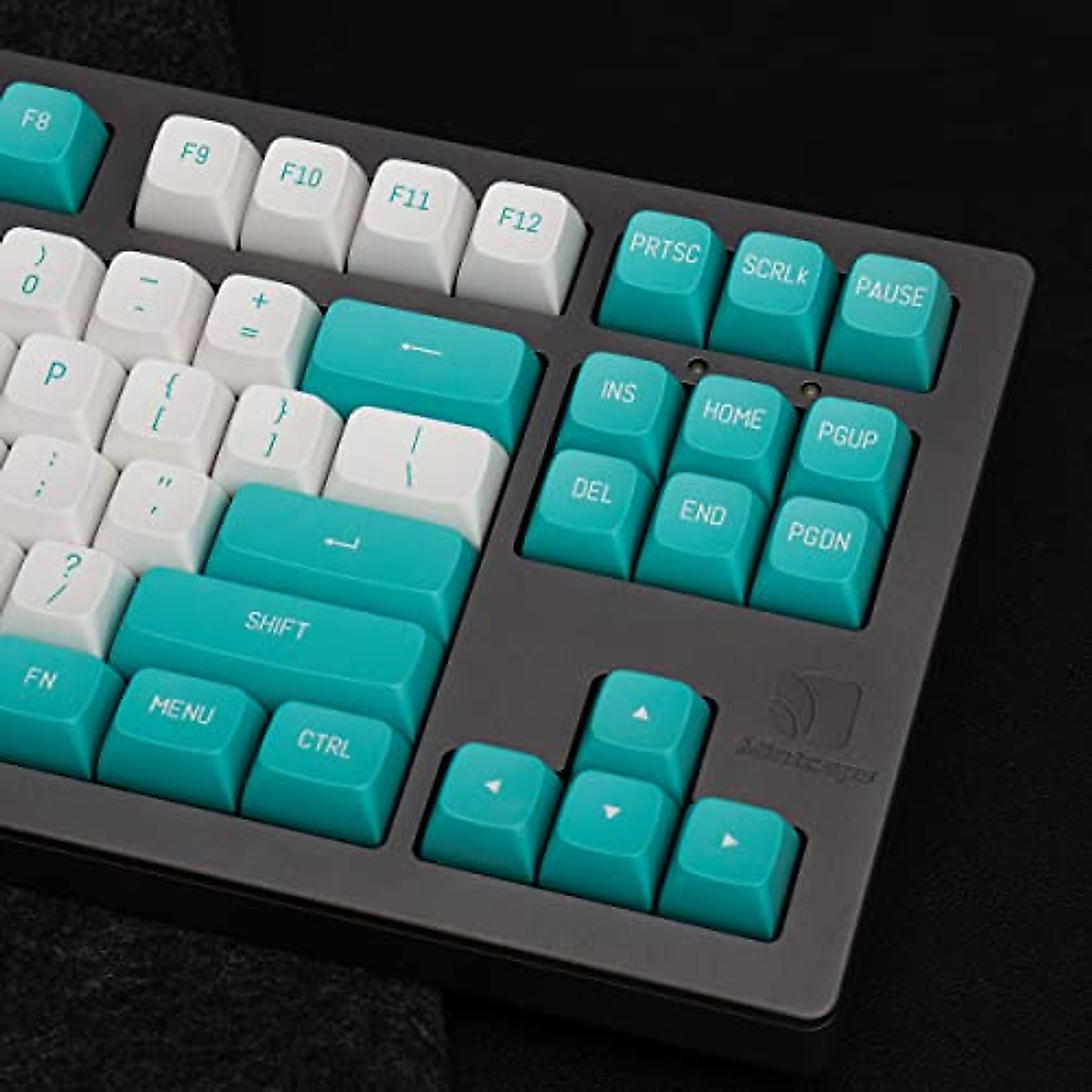 White Green Keycaps Set 150 Keys MSA Profile Double Shot ISO/ANSI ...