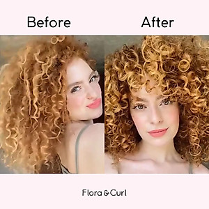 Flora & Curl Sweet Hibiscus Curl Volumizing Foam Botanical Volume Foam for Superior Body and Bounce 6.7 fluid-oz