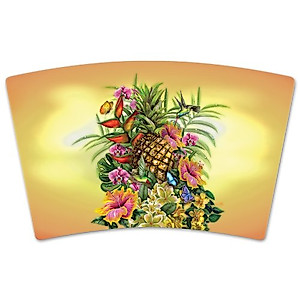 Mugzie "Pineapple" Stainless Steel Travel Mug with Insulated Wetsuit Cover, 20 oz, Black