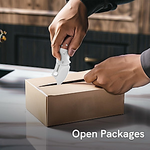 Dispatch Mini Folding Small Pocket Knife, Stainless Steel Sanding Blade and Steelhead EDC with Wooden Handle, Everyday Carry, Unique Small Gift for Father-Mother Men Women