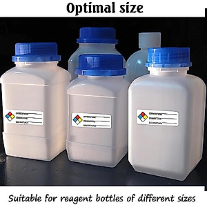 SDS Stickers/MSDS Stickers for Chemical Safty Data 1 X 3 Inches - Chemical Identifying and Labeling Sticker Decals - 250 HIMG Write-in Labels